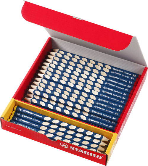 Potlood STABILO Easygraph grafiet 321 HB classpack 48 stuks