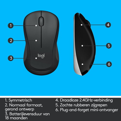 Toetsenbord Logitech MK540 QWERTY + muis Draadloos